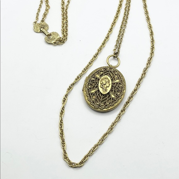 Vintage | Jewelry | Vintage Double Chain Pendant Necklace | Poshmark